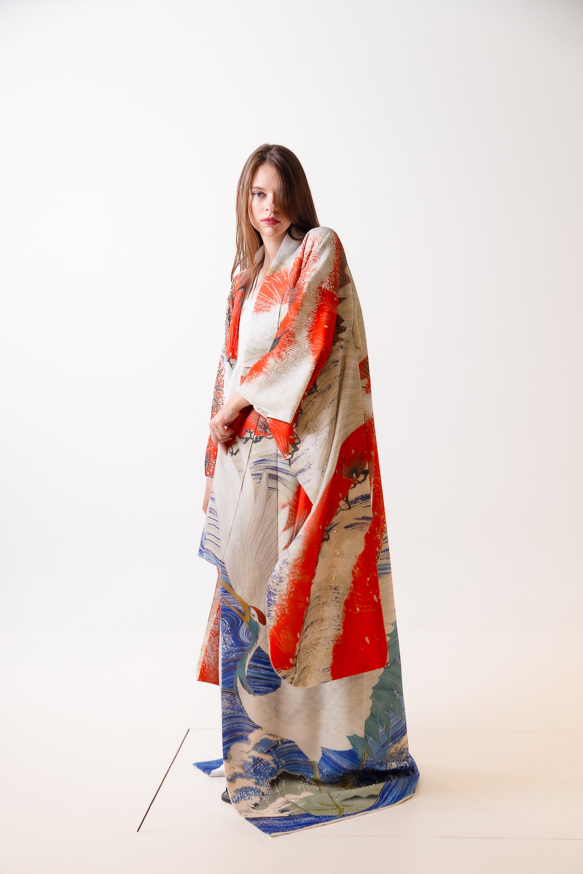 Shiny Kimono Robe long sleeve CLANE – SAIKAI