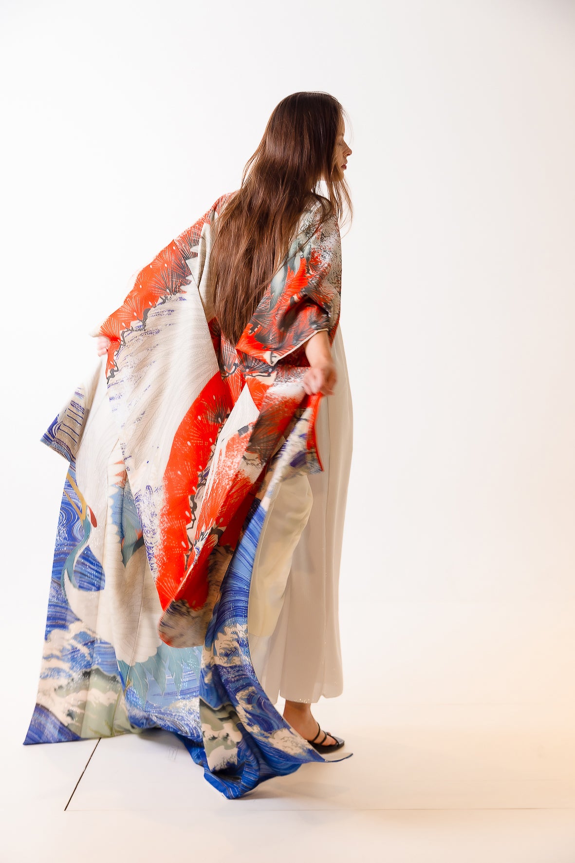 Shiny Kimono Robe long sleeve CLANE – SAIKAI